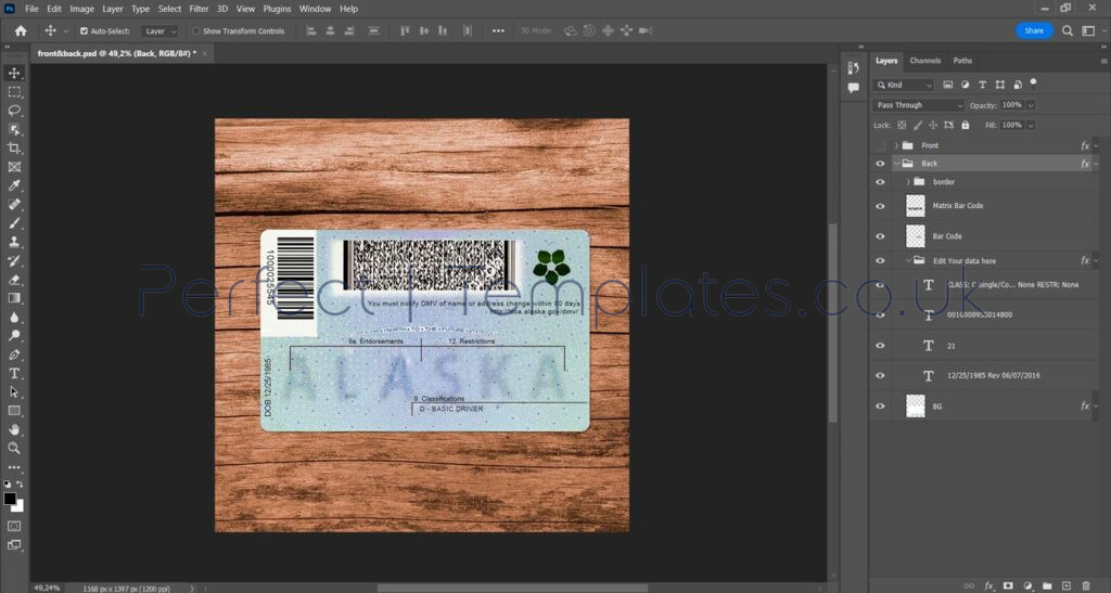 Alaska Driving Licence - Perfect Templates - The Biggest Selection of ...