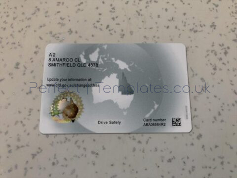 Australia Queensland Driving Licence - Perfect Templates - The Biggest ...