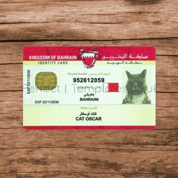 Bahrain Identity Card Template - Perfect Templates - The Biggest ...