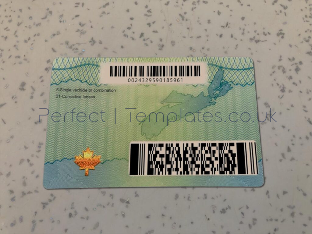 Canada Nova Scotia Driving Licence - Perfect Templates - The Biggest ...