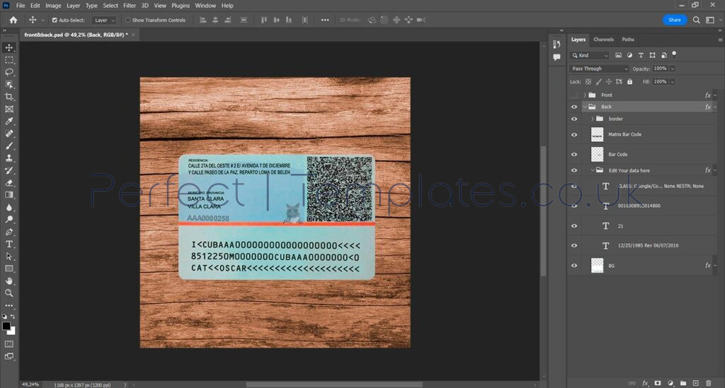 Cuba Identity Card Template - Perfect Templates - The Biggest Selection ...