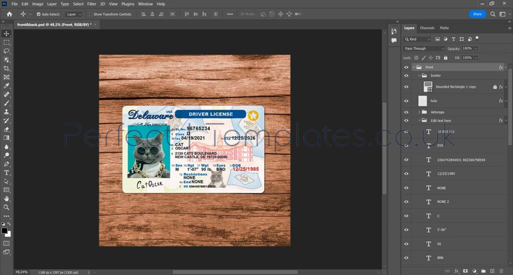 Delaware Driving Licence Template - Perfect Templates - The Biggest ...