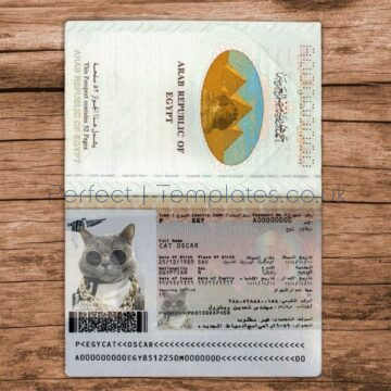 Egypt Passport Template - Perfect Templates - The Biggest Selection of ...