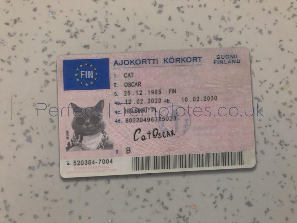 Finland Driving Licence Template - Perfect Templates - The Biggest ...