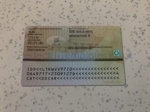 Germany Identity v2 Card Template - Perfect Templates - The Biggest ...