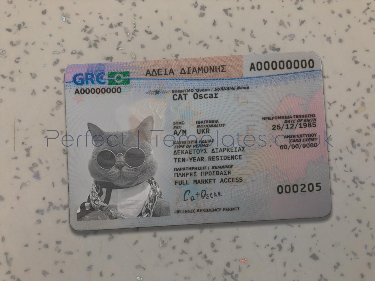 Greece Residency Permit Template - Perfect Templates - The Biggest ...