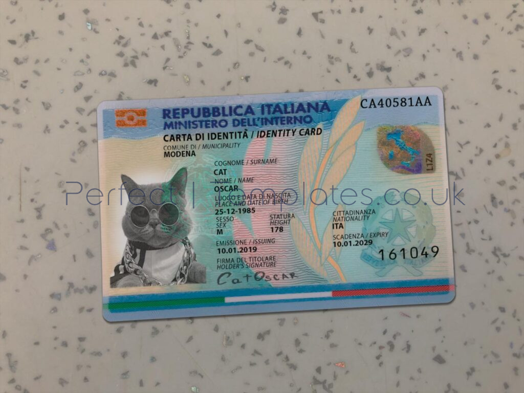 Italy Identity Card Template - Perfect Templates - The Biggest ...