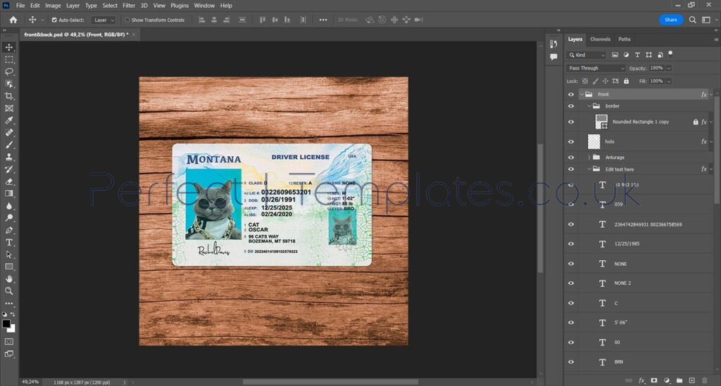 Montana Driving Licence Template - Perfect Templates - The Biggest ...