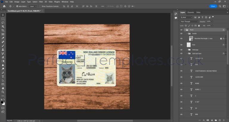 New Zealand Driving Licence Template - Perfect Templates - The Biggest ...