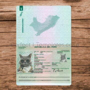 Peru Passport Template - Perfect Templates - The Biggest Selection of ...
