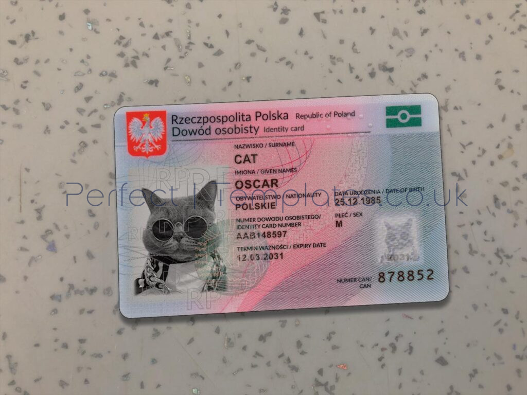 Poland Identity Card Template - Perfect Templates - The Biggest ...