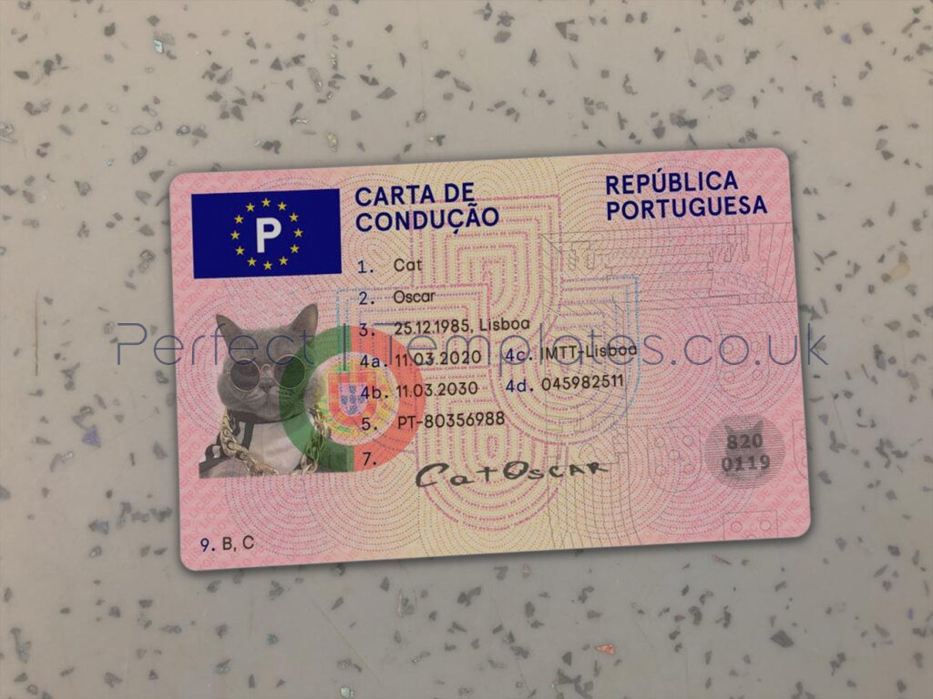 Portugal Driving Licence Template - Perfect Templates - The Biggest ...