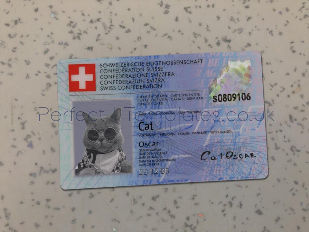 Switzerland Identity Card Template - Perfect Templates - The Biggest ...